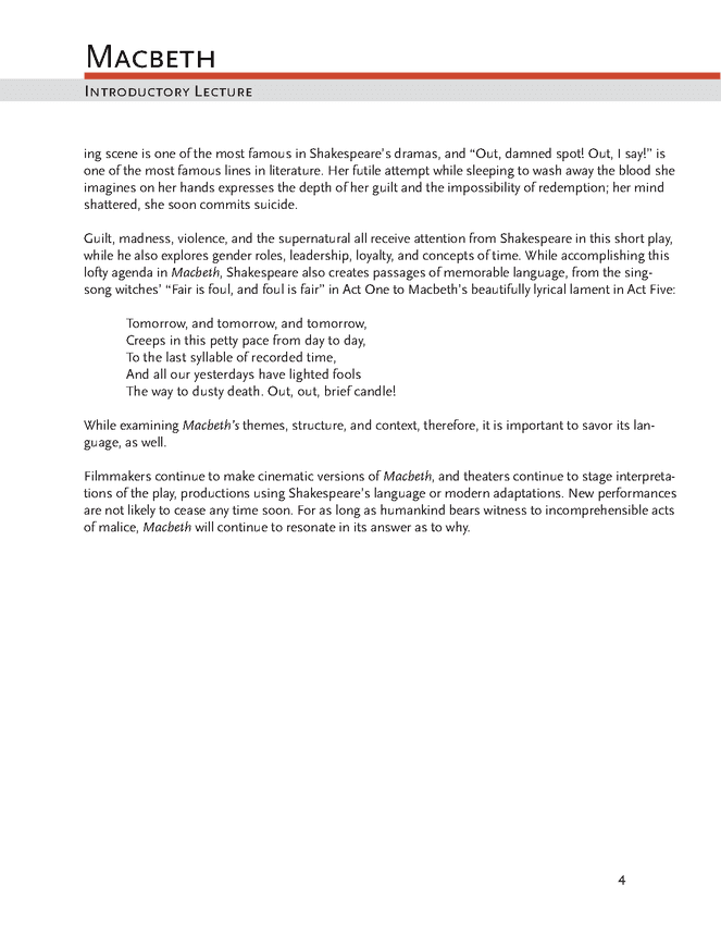 Macbeth eNotes Lesson Plan - eNotes lesson plans have... - Activities