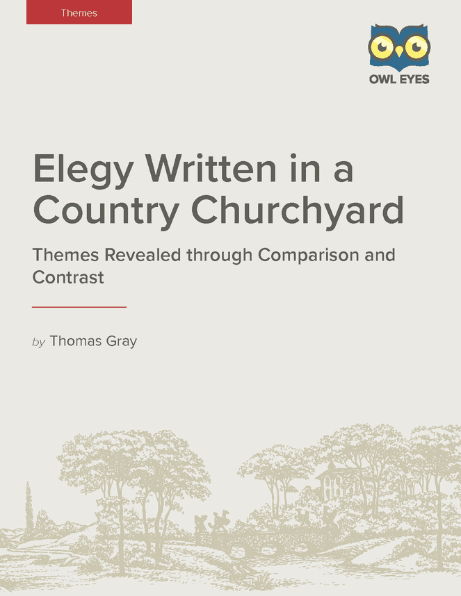 Elegy Written in a Country Churchyard Themes Lesson Plan ...