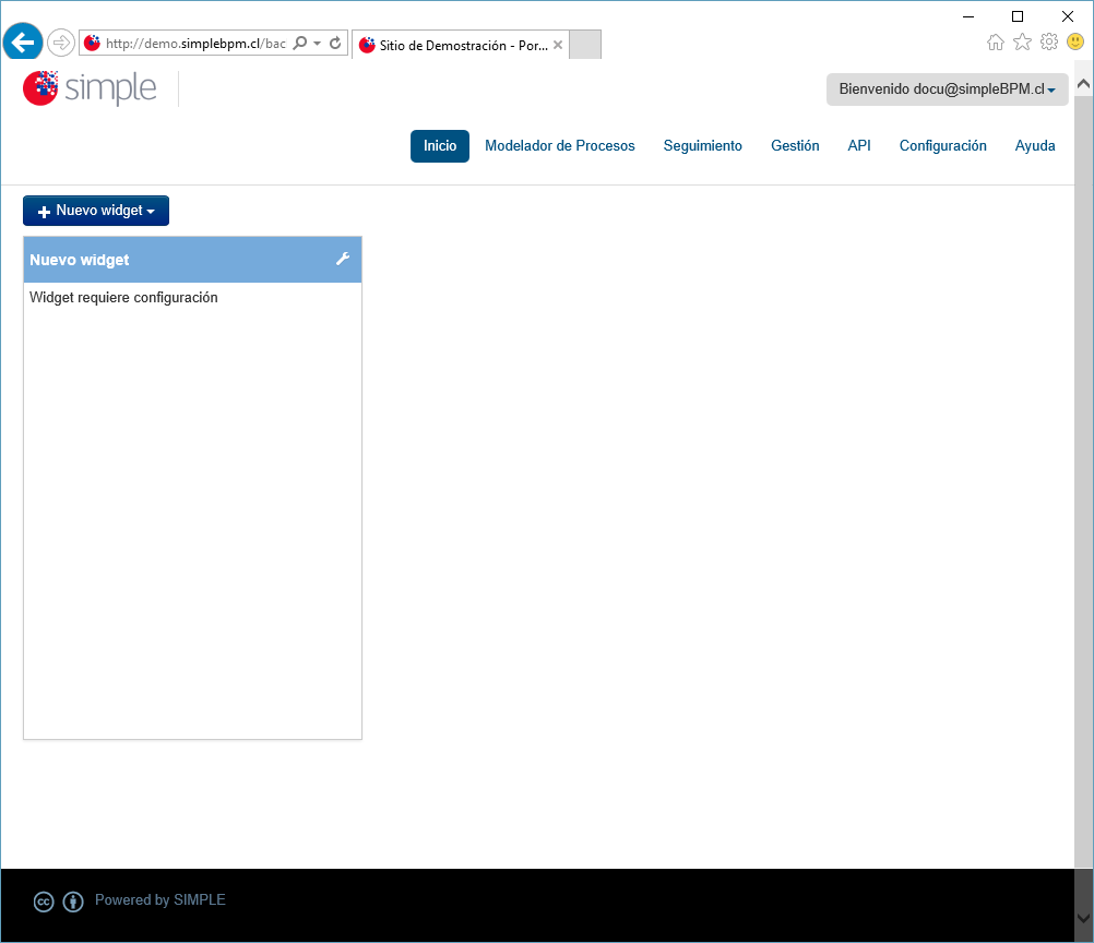 Interfaz Del Administrador Backend Simplebpm