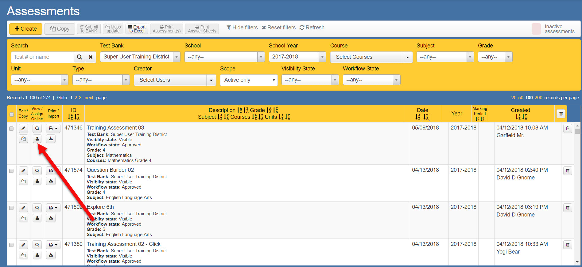 03.D.3. Assigning Online Assessments