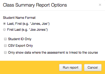 06.A.2. Class Summary Report