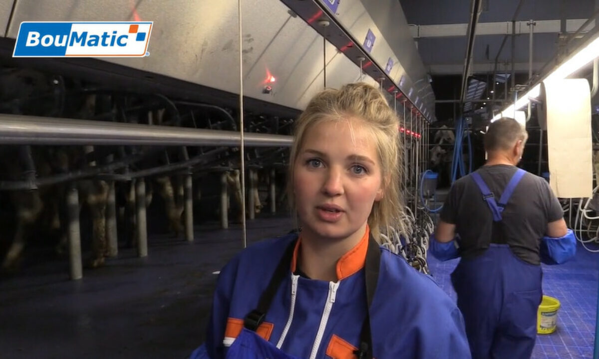 BouMatic | Ergonomic working in a side-by-side parlour