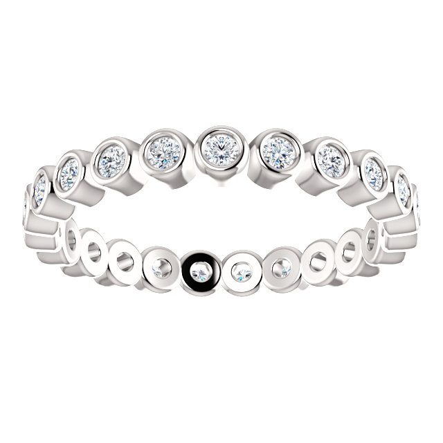 Bezel Set Diamond Eternity Band 1/3 CTW | Donna Jewelry Co