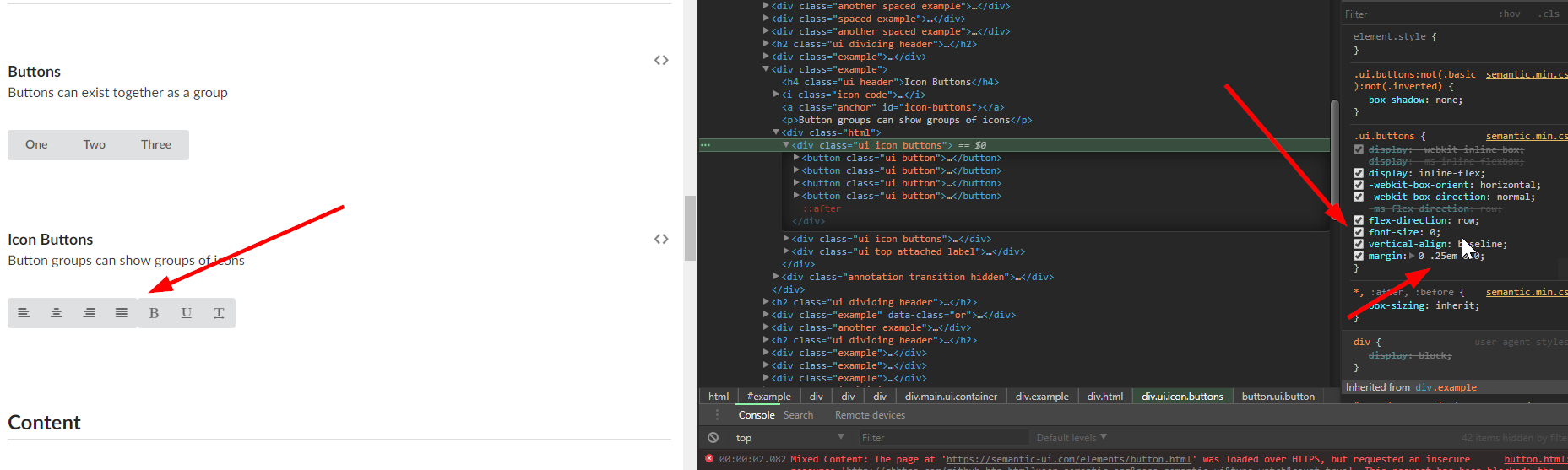[Button] .ui.icon.buttons has no margin-right · Issue #5843 · Semantic-Org/Semantic-UI · GitHub