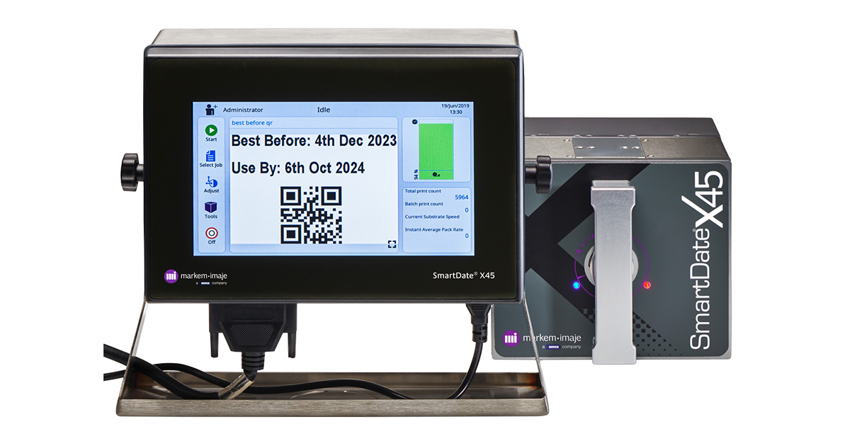 Discover the SmartDate X45 for top-notch coding on flexible film packaging