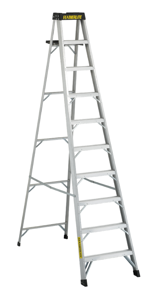 Featherlite 3400 Series 10' Extra Heavy-Duty Aluminium Step Ladder