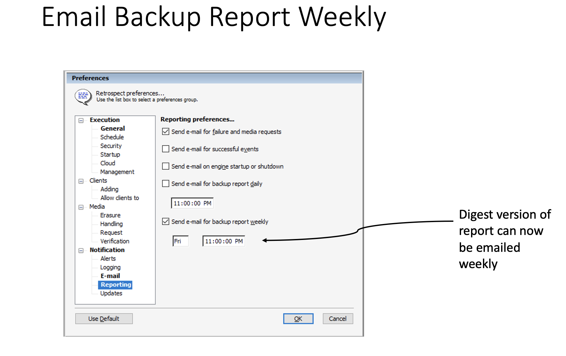 Retrospect: Windows User's Guide > What's New