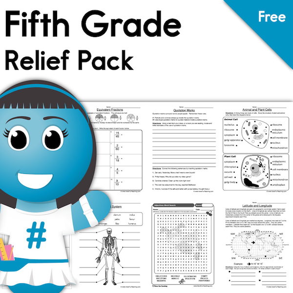 Fifth Grade Coronavirus Relief Pack - Have Fun Teaching