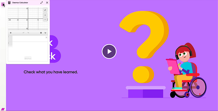 Desmos Calculator in Classcraft as a Teacher