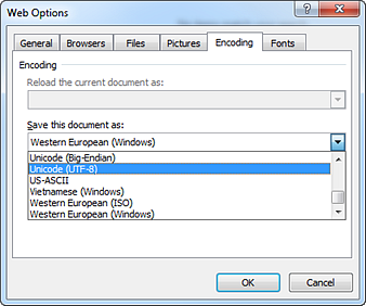 Encode Files as UTF-8