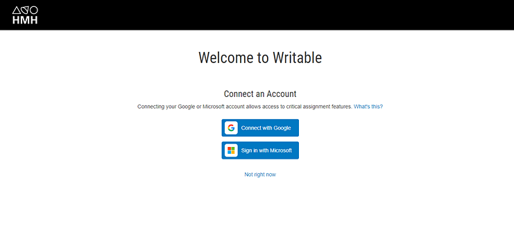 Open and Connect Writable for Students