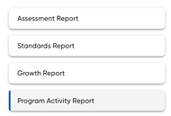 Navigate the Program Activity Report Page