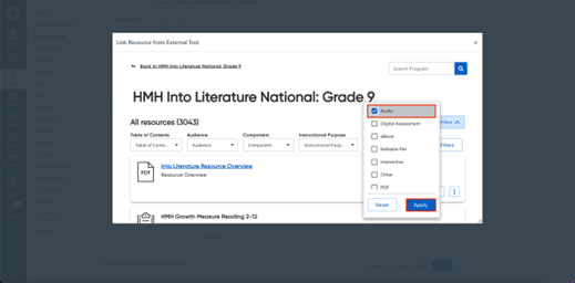 Assign HMH Ed Resources in Canvas