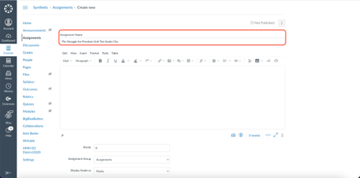Assign HMH Ed Resources in Canvas as a Teacher