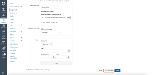 Assign HMH Ed Resources in Canvas