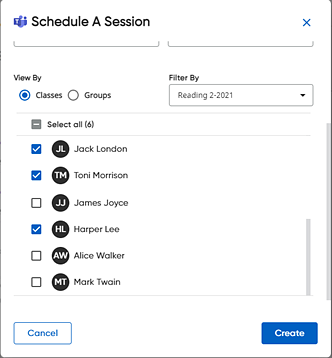 Schedule Virtual Classroom Sessions