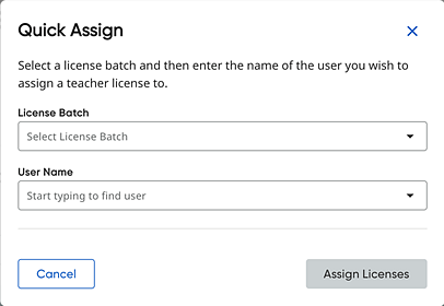 Use Quick Assign to Assign Product Licenses in Heinemann Flight