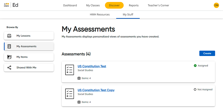 Create Custom Assessments