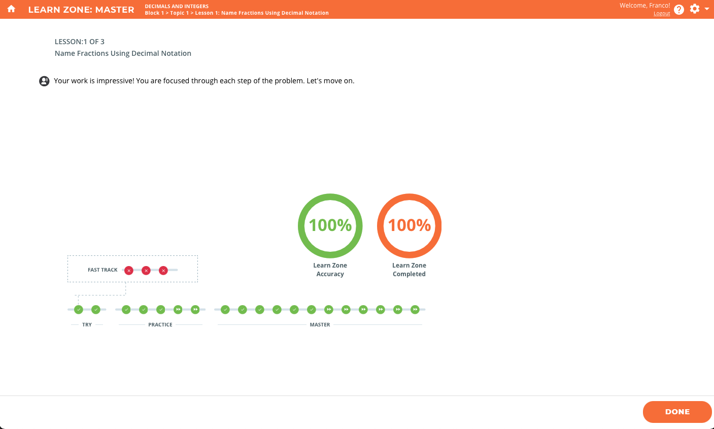 Master in Math 180 (HMH Ed Student)