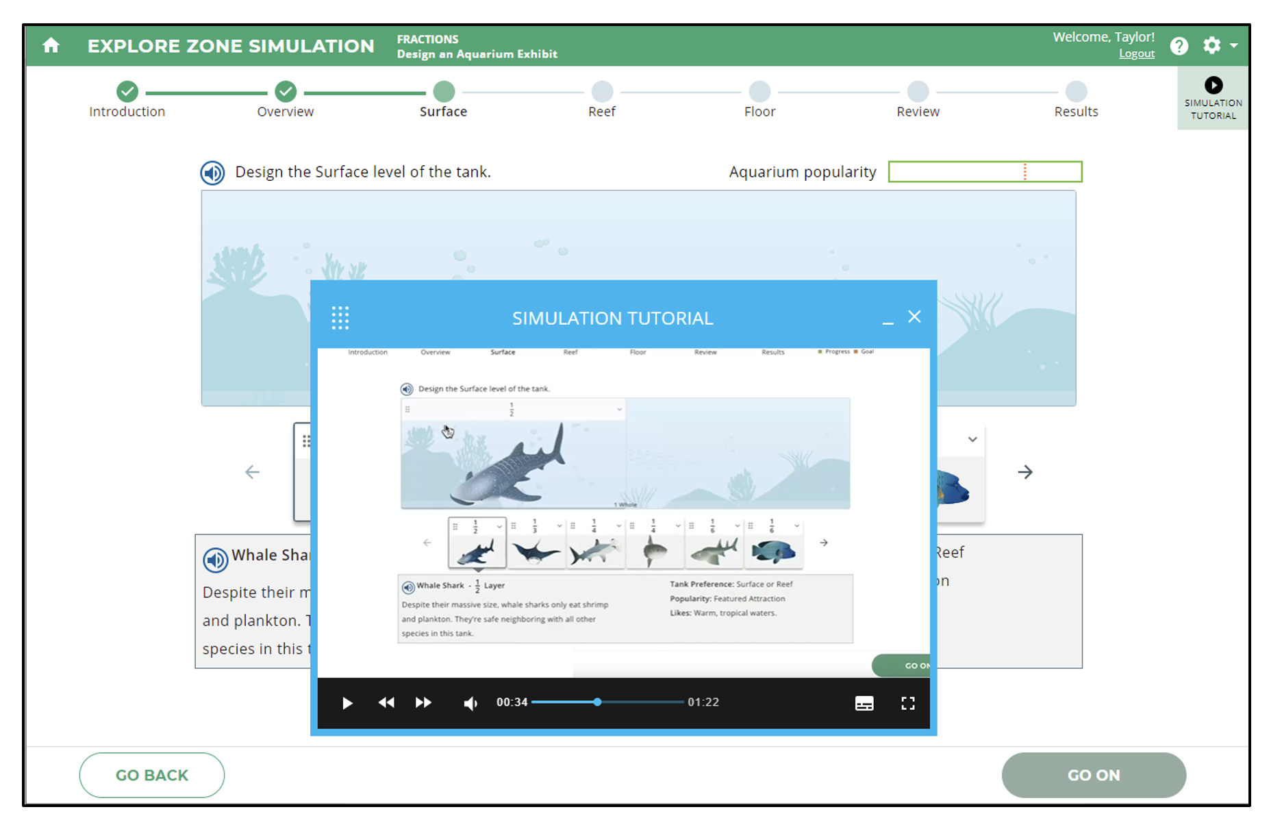 Simulations in Math 180 (HMH Ed Student)