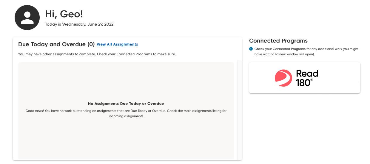 Logging In to Read 180 (HMH Ed Student)