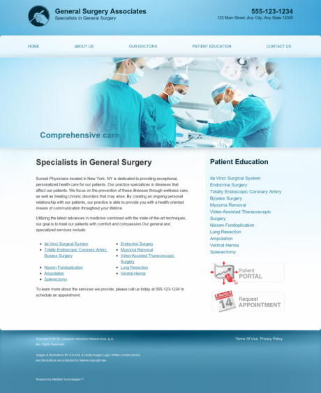 General Surgery Website Design | Healthcare Web Development
