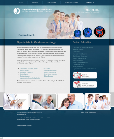 Gastroenterology Website Design | Healthcare Web Development