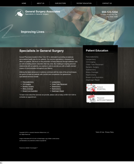 General Surgery Website Design | Healthcare Web Development