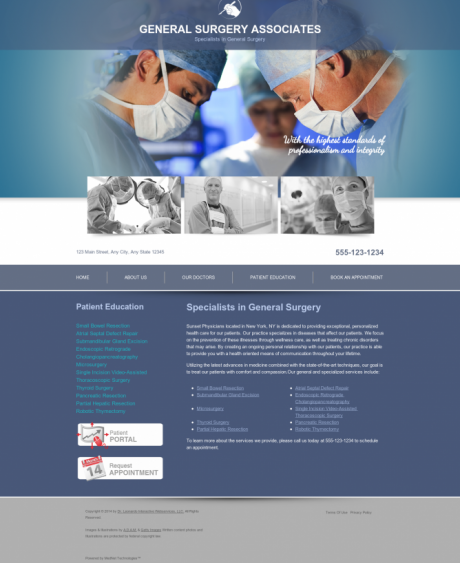 General Surgery Website Design | Healthcare Web Development