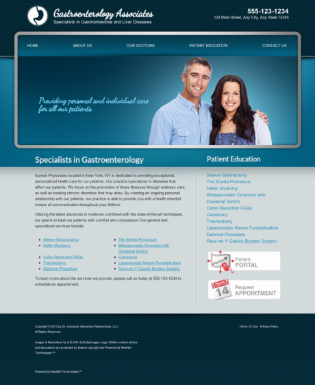 Gastroenterology Website Design | Healthcare Web Development