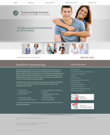 Gastroenterology Website Design | Healthcare Web Development