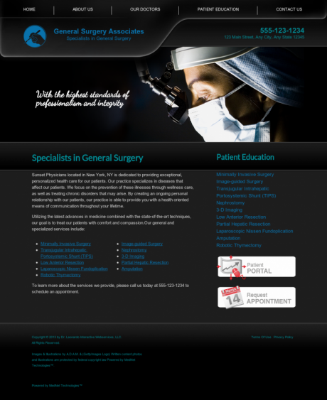 General Surgery Website Design | Healthcare Web Development