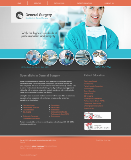 General Surgery Website Design | Healthcare Web Development