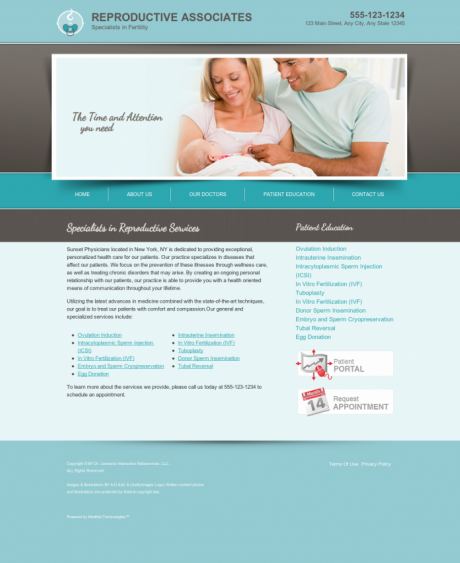 Reproductive Services Website Design | Streamline Patient Engagement