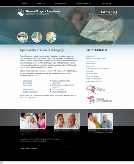 General Surgery Website Design | Healthcare Web Development