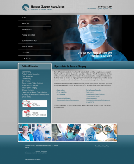 General Surgery Website Design | Healthcare Web Development