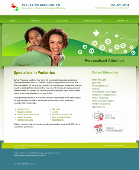 Pediatrics Website Design | Healthcare Web Development
