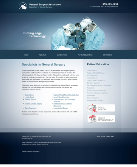 General Surgery Website Design | Healthcare Web Development
