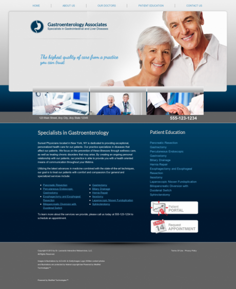Gastroenterology Website Design | Healthcare Web Development