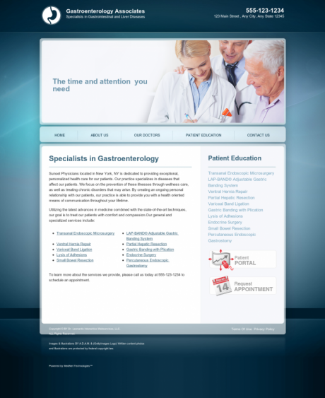 Gastroenterology Website Design | Healthcare Web Development