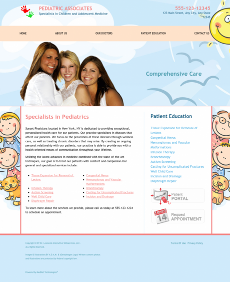 Pediatrics Website Design | Healthcare Web Development