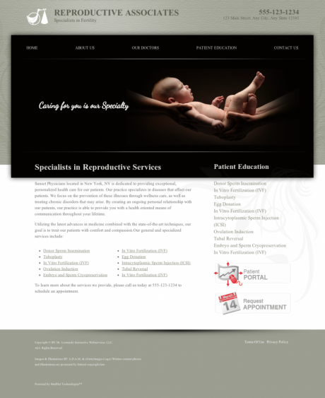 Reproductive Services Website Design | Streamline Patient Engagement
