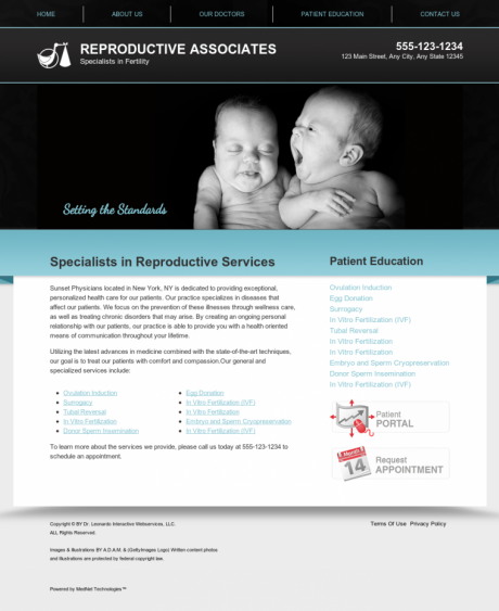 Reproductive Services Website Design | Streamline Patient Engagement