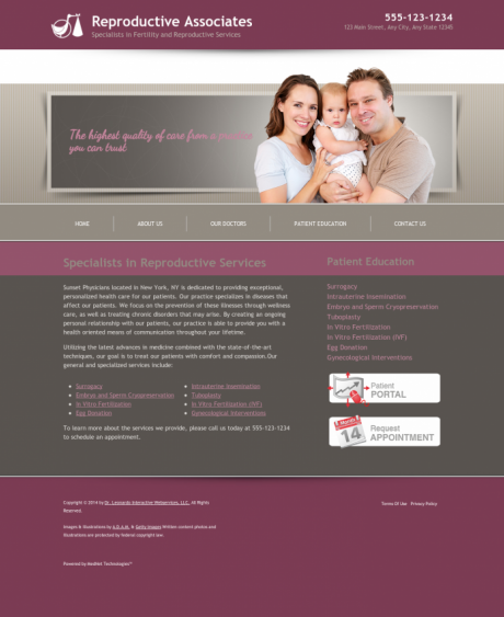 Reproductive Services Website Design | Streamline Patient Engagement