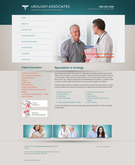 Urology Website Design | Healthcare Web Development