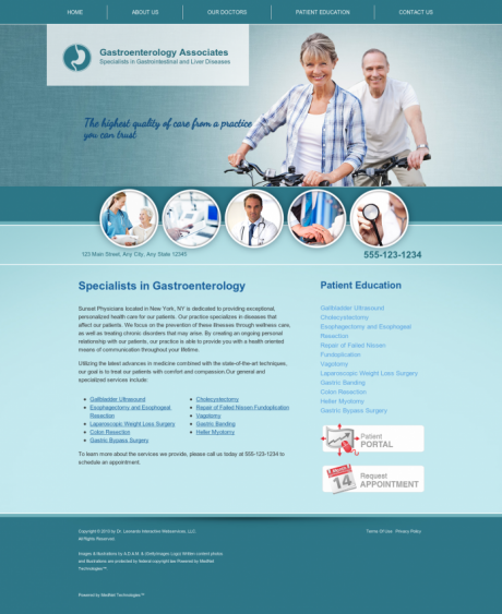 Gastroenterology Website Design | Healthcare Web Development