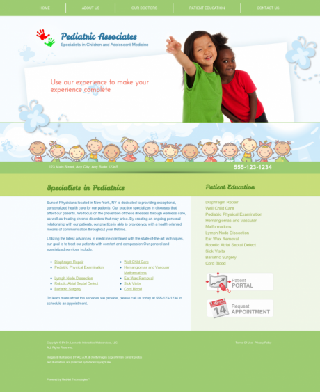 Pediatrics Website Design | Healthcare Web Development