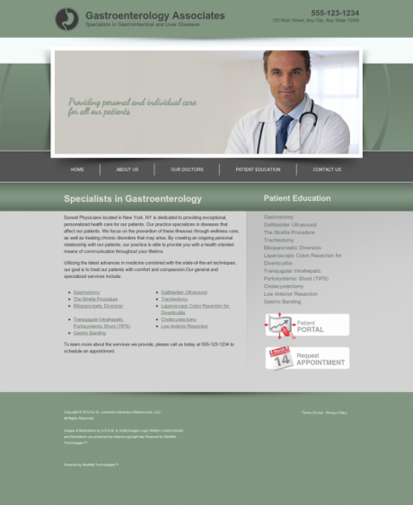 Gastroenterology Website Design | Healthcare Web Development