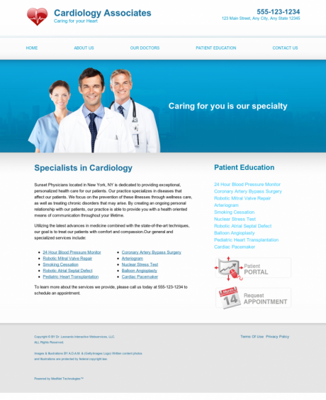 Cardiology & Cardiovascular Website Design | SEO & Marketing