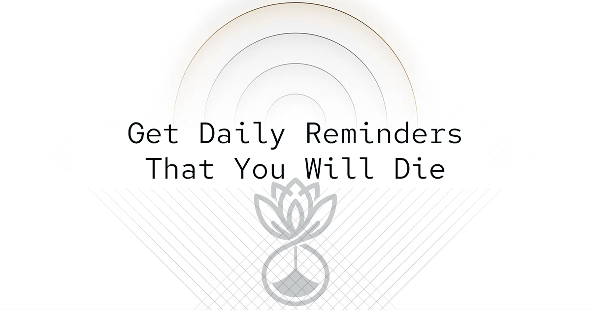 Death Reminder App
